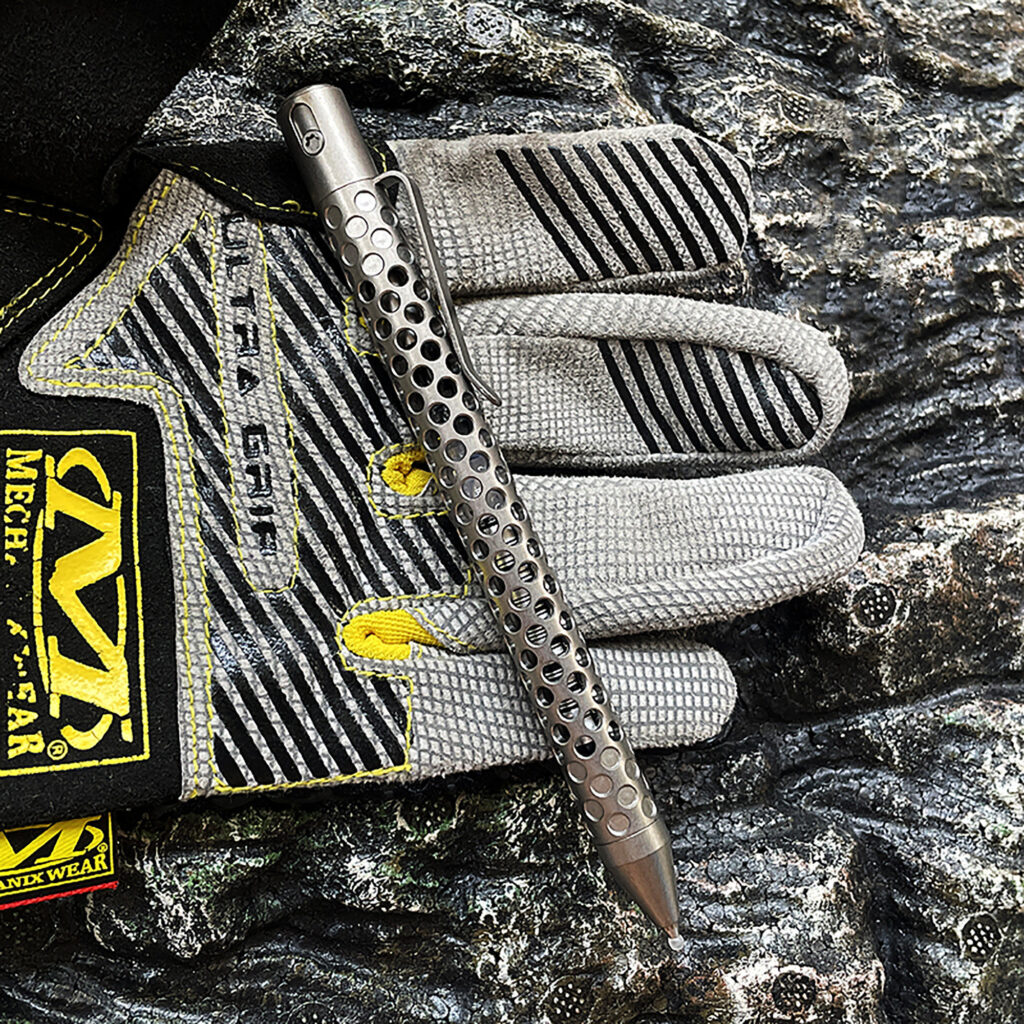 Pure titanium tactical pen skeleton signature pen-Edcgearzone.com