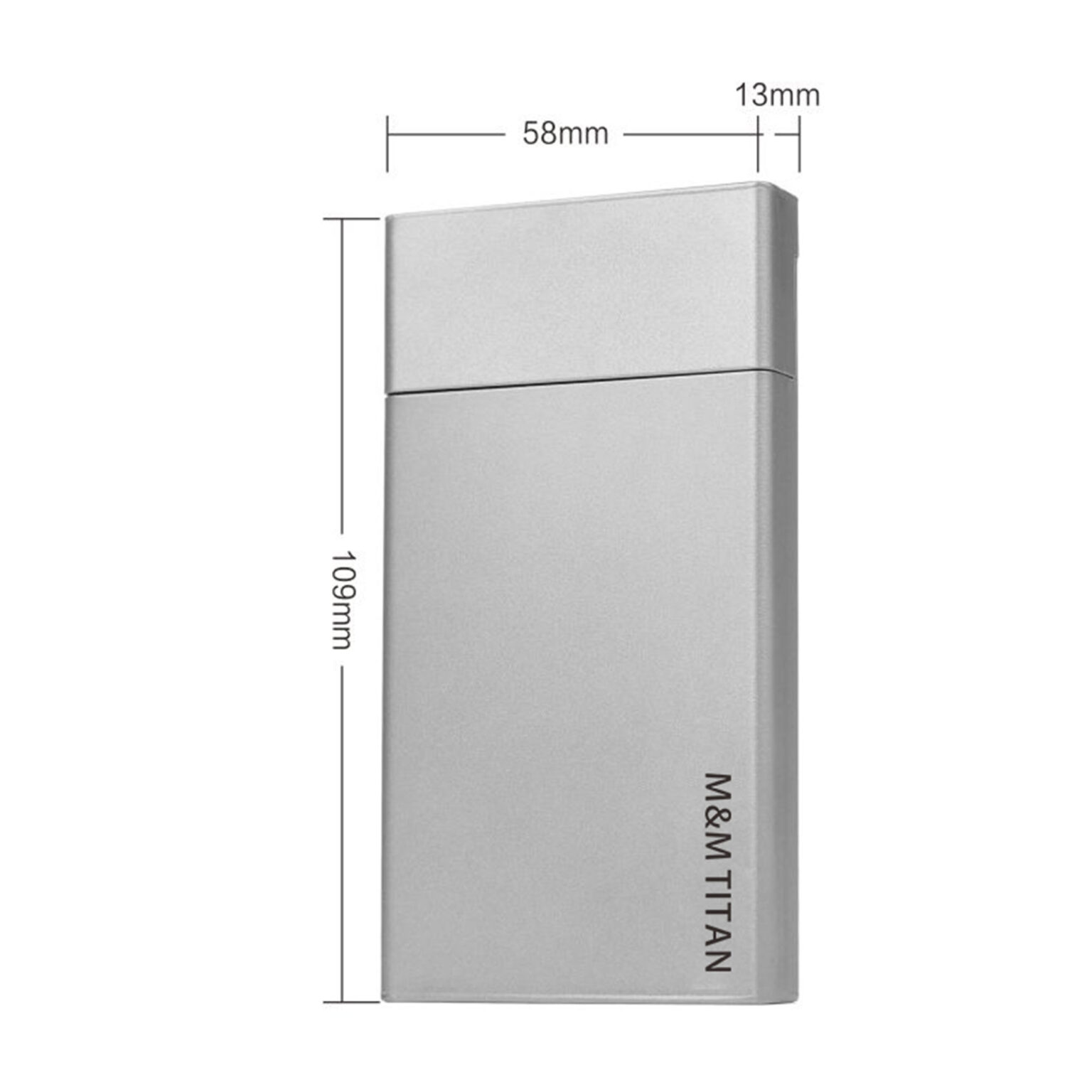 Cigarette Case Pure Titanium Cigarette Box - Edcgearzone.com